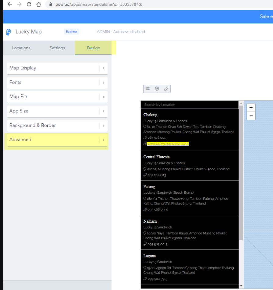 Adding hyperlinks and text colors in Map locations – POWR Adding hyperlinks and text colors in Map locations – POWR