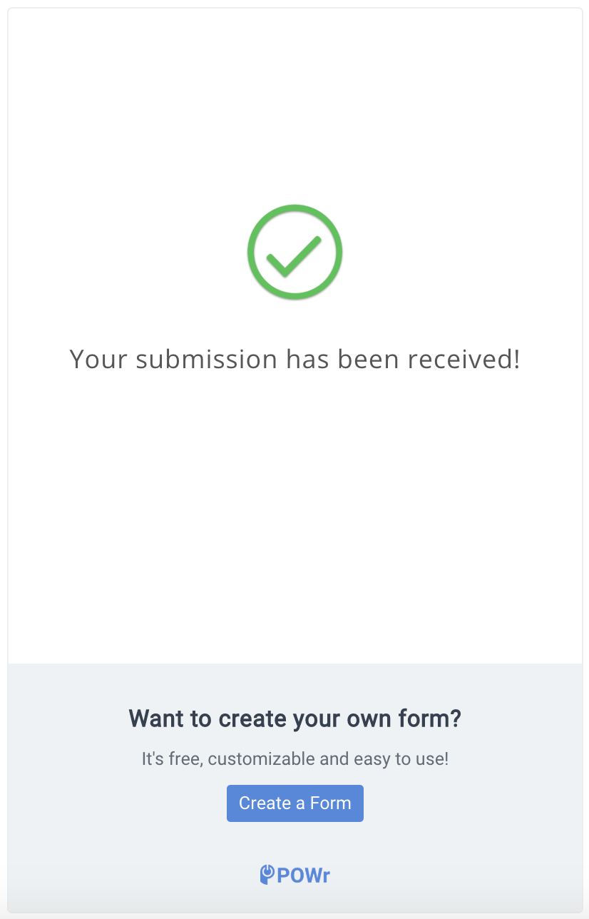 Submission Received Telegraph